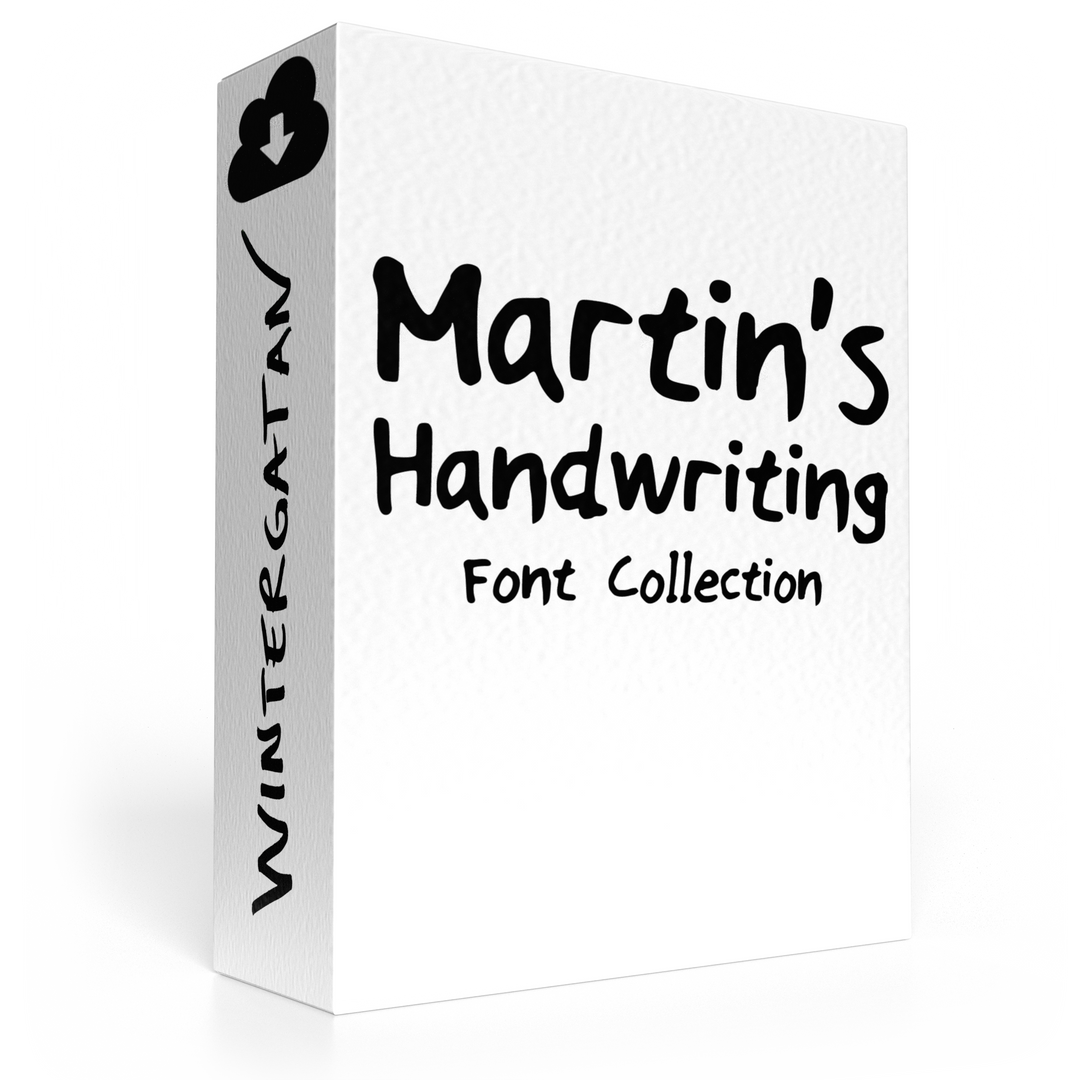 Martin's Handwriting Font Collection. – WINTERGATAN